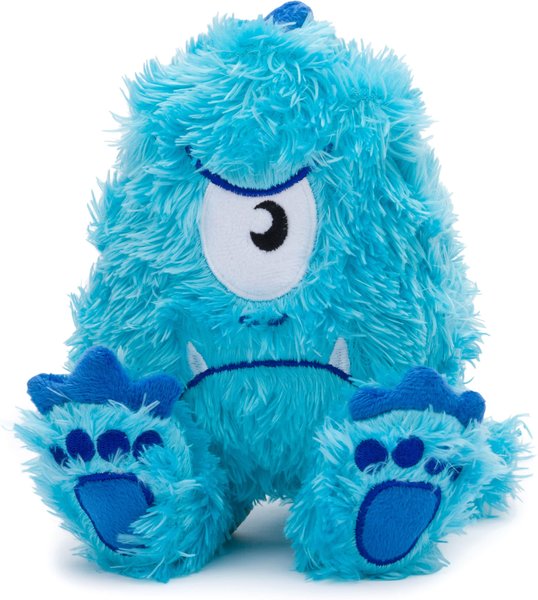FABDOG Monster Fluffy Tough Squeaky Plush Dog Toy, Blue, Small - Chewy.com