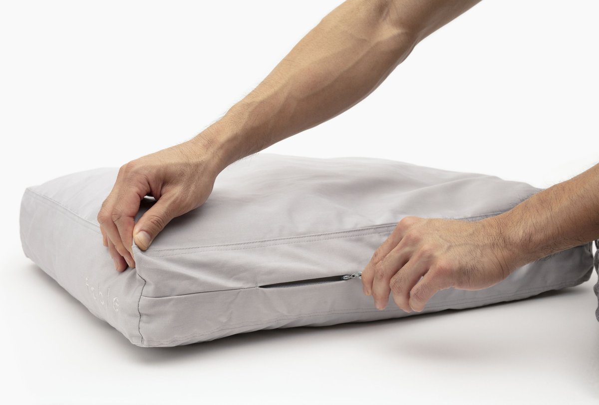 FABLE PETS Memory Foam Cat & Dog Bed, Tofu, X-Small/Small - Chewy.com