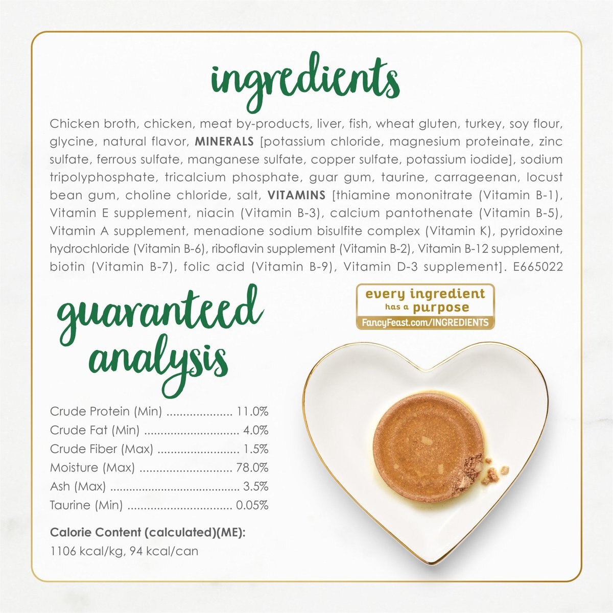 FANCY FEAST Chicken Feast Chunky Pate Wet Cat Food, 3-oz can, case of ...