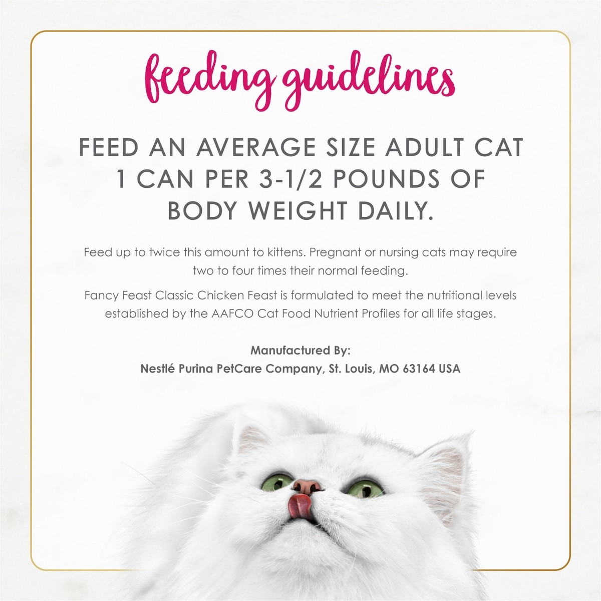 FANCY FEAST Classic Chicken Feast Canned Cat Food, 3-oz can, bundle of ...