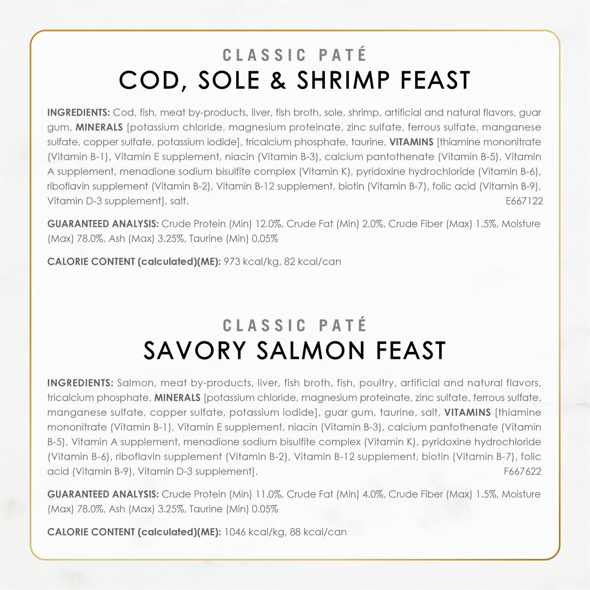 FANCY FEAST Classic Seafood Feast Variety Pack Canned Cat Food, 3-oz ...