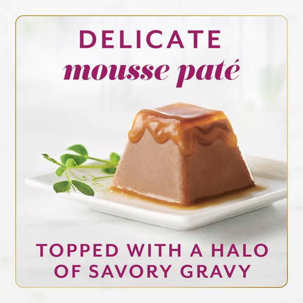 FANCY FEAST Gems Mousse Beef & a Halo of Savory Gravy Pate Wet Cat Food ...