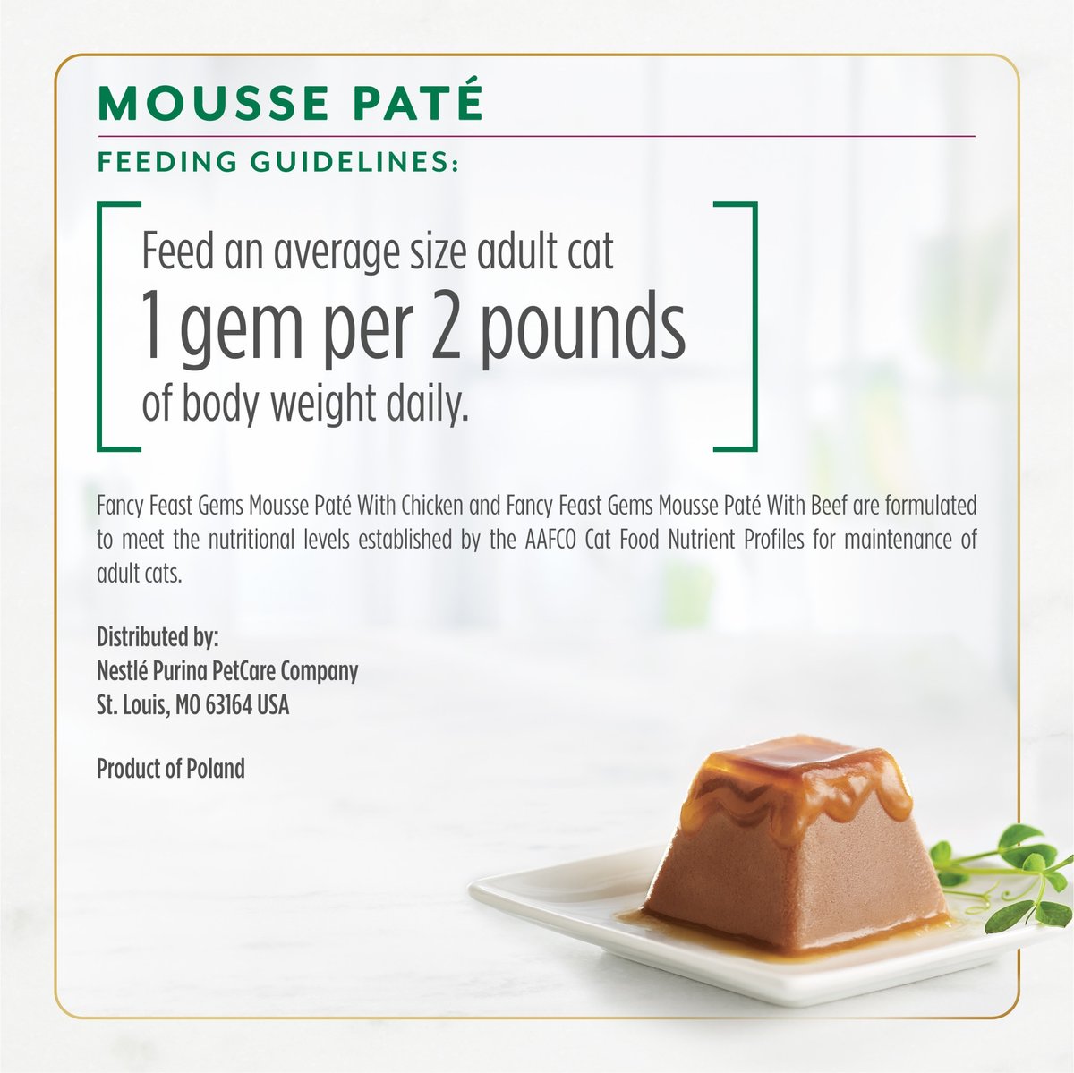 FANCY FEAST Gems Mousse Pate Chicken & Beef Variety Pack Grain-Free Wet ...