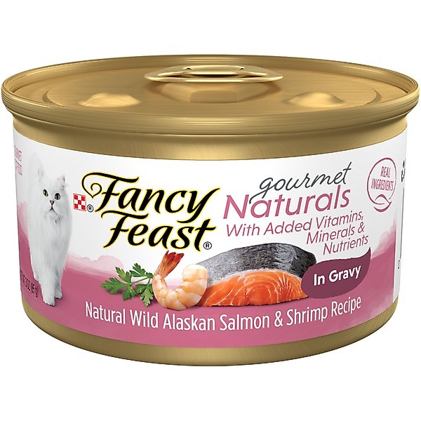 FANCY FEAST Petites In Gravy Seared Salmon with Spinach Entree Wet Cat ...