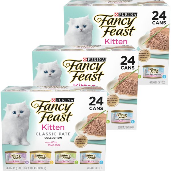 FANCY FEAST Creamy Delights Variety Pack Canned Cat Food, 3-oz can ...