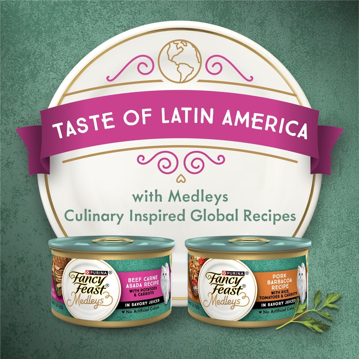 FANCY FEAST Medleys Latin America Variety Pack Chunks in Gravy Wet Cat ...