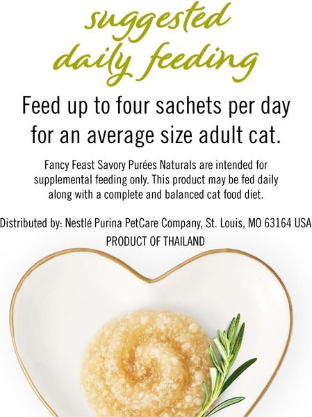 FANCY FEAST Savory Puree Naturals Chicken Flavored in a Demi-Glace ...