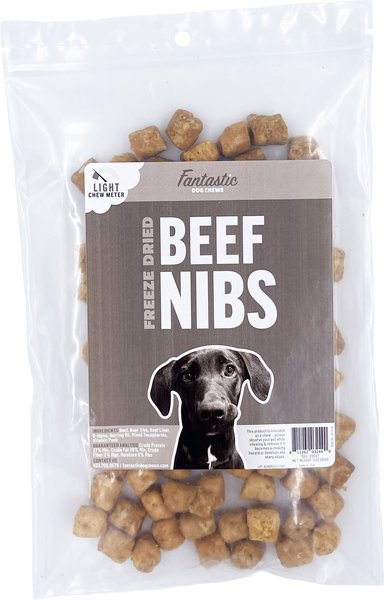 FANTASTIC DOG CHEWS Freeze-Dried Beef Nibs Dog Treats, 3-oz bag - Chewy.com