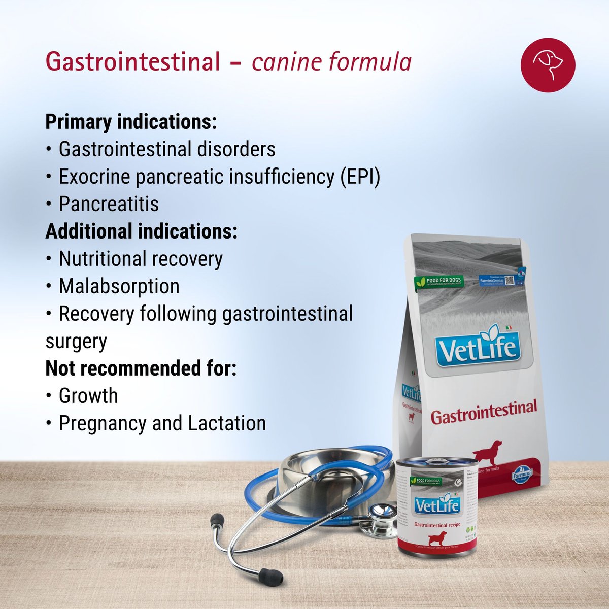 FARMINA VET LIFE Gastrointestinal Canine Dry Dog Food, 4.4-lb bag ...