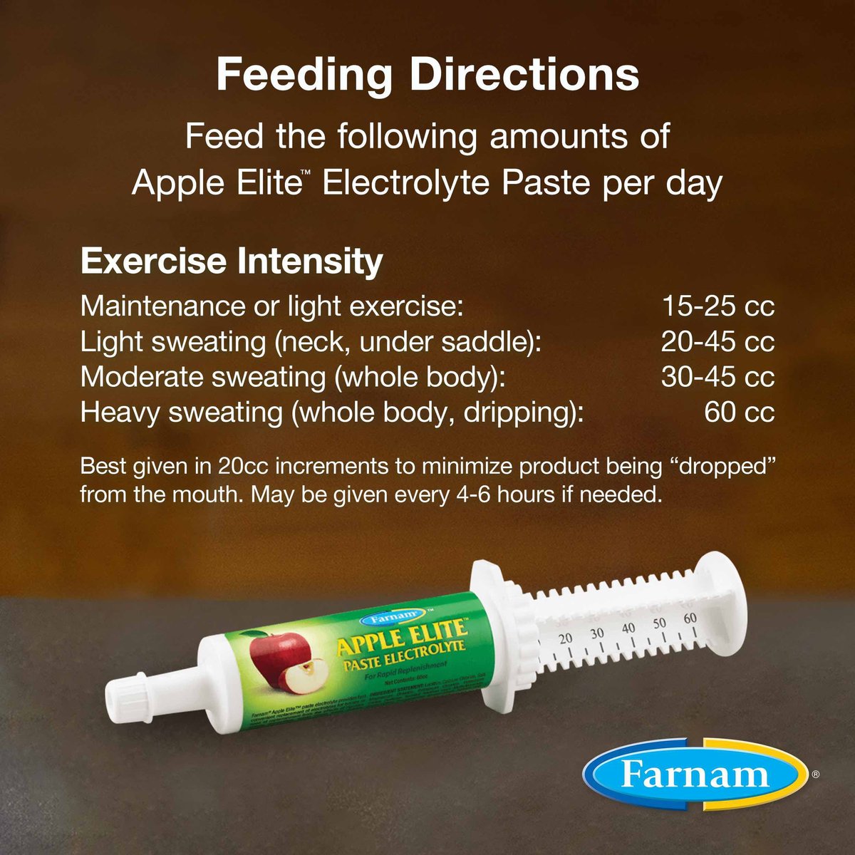 FARNAM Apple Elite Electrolyte Paste Apple Flavor Horse Supplement, 60-mL syringe - Chewy.com