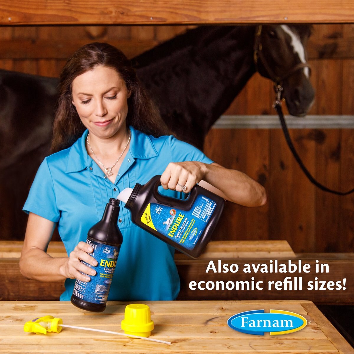 FARNAM Endure Sweat Resistant Horse Fly Spray, 32-fl oz bottle - Chewy.com