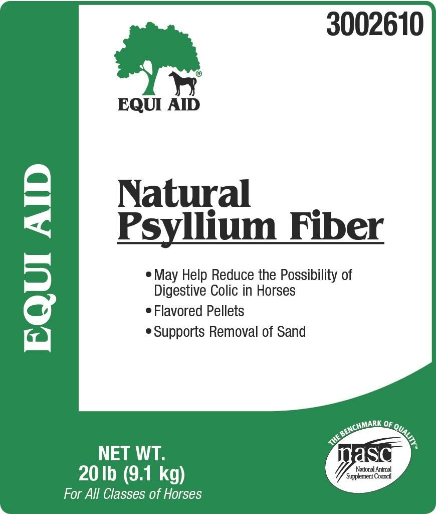 FARNAM Equi Aid Natural Psyllium Fiber Pellets Apple/Molasses Flavor Horse Supplement, 20-lb ...