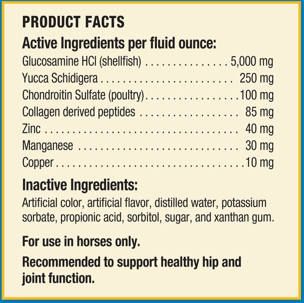 FARNAM FluidFlex Joint Solution Liquid Horse Supplement, 128-fl oz ...