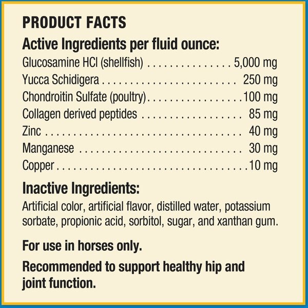 FARNAM FluidFlex Joint Solution Liquid Horse Supplement, 32-fl oz ...