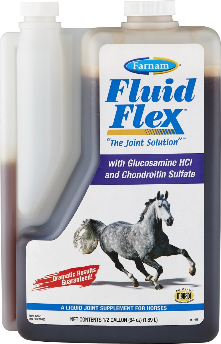 FARNAM FluidFlex Joint Solution Liquid Horse Supplement, 64-fl oz ...