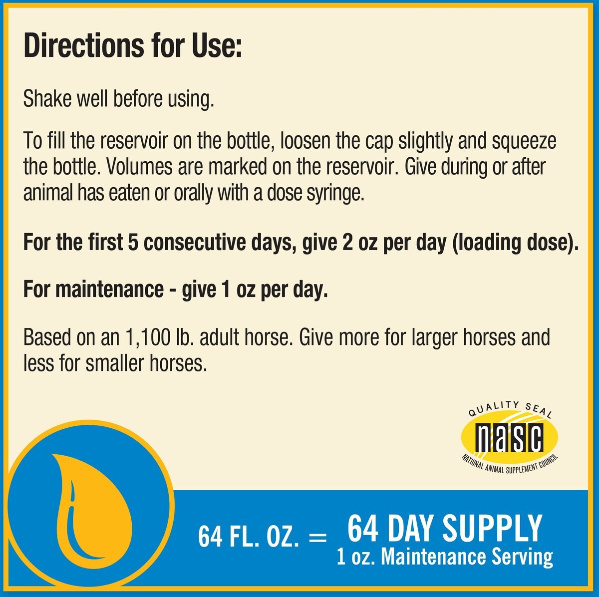 FARNAM FluidFlex Joint Solution Liquid Horse Supplement, 64-fl oz ...