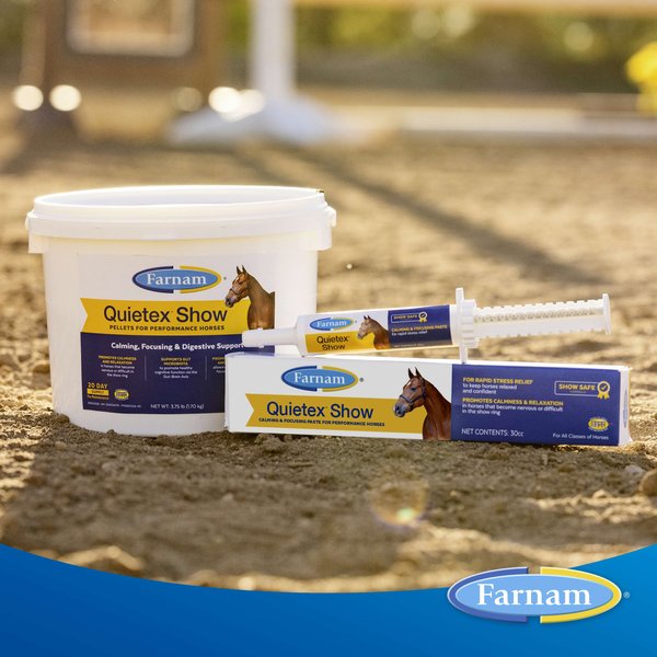 FARNAM Quietex Show Calming & Focusing Paste Horse Supplement, 30 cc ...