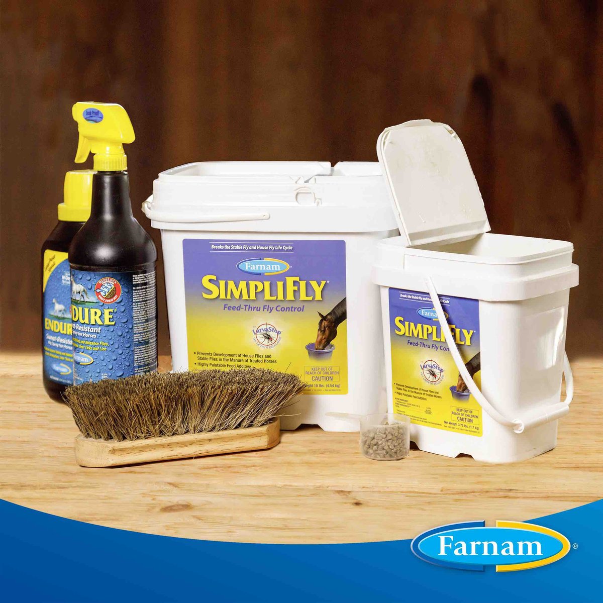 FARNAM SimpliFly Feed-Thru Fly Control Pellets Horse Supplement, 10-lb ...