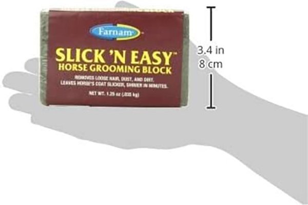 FARNAM Slick 'N Easy Horse Grooming Block - Chewy.com