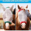 FARNAM SuperMask II Horse Fly Mask with Covered Ears, Assorted, Arabian ...