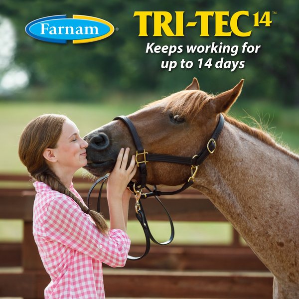 FARNAM Tri-Tec 14 Fly Repellent for Horses, 32-fl oz spray bottle ...