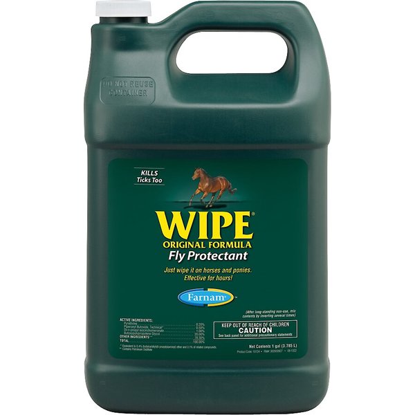 PYRANHA Wipe N' Spray Fly Protection Horse Spray, 1-gallon bottle ...