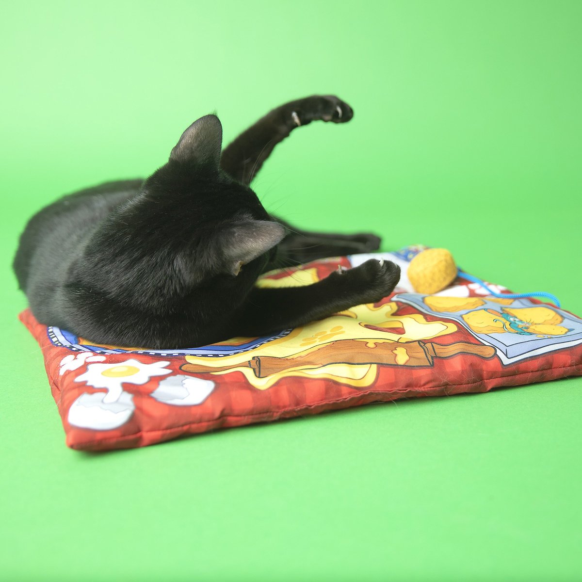 Discontinued - FAT CAT Big Mama's Makin' Biscuits Boogie Mat Cat Toy ...