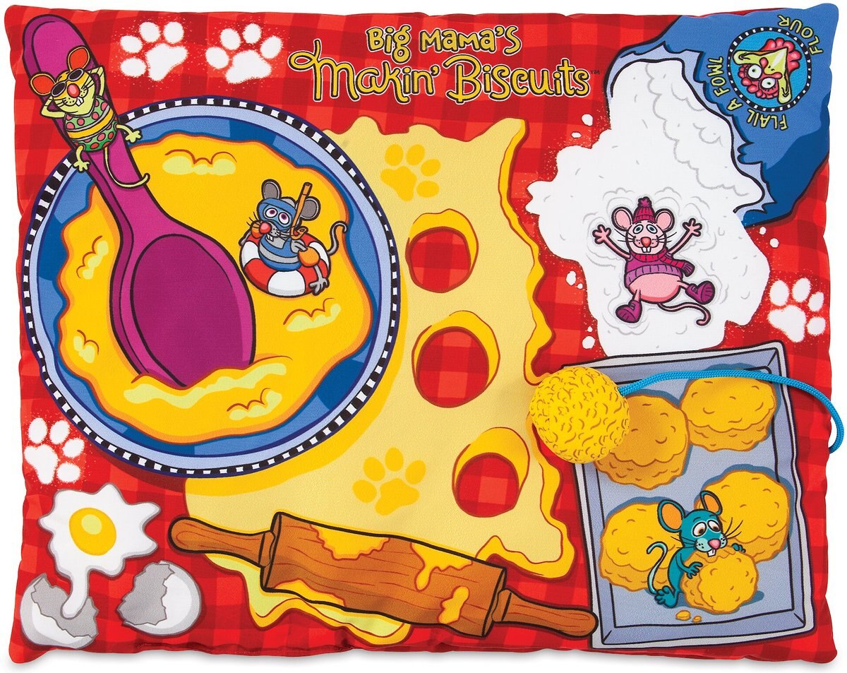 Discontinued - FAT CAT Big Mama's Makin' Biscuits Boogie Mat Cat Toy ...