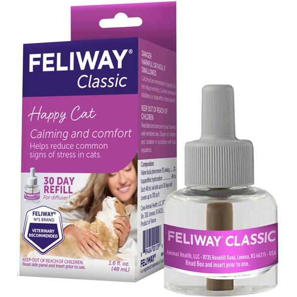 FELIWAY Optimum Enhanced Calming Pheromone 30 Day Cat Diffuser Refill ...