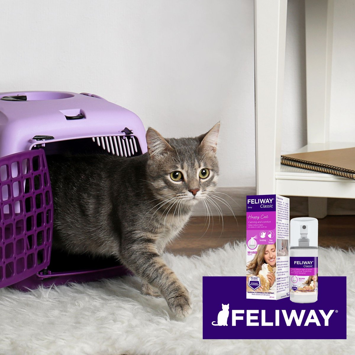 FELIWAY Classic Calming Spray for Cats, 60-mL - Chewy.com