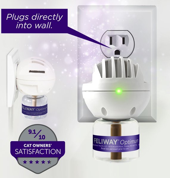 FELIWAY Optimum Enhanced Calming 30 Day Diffuser for Cats - Chewy.com