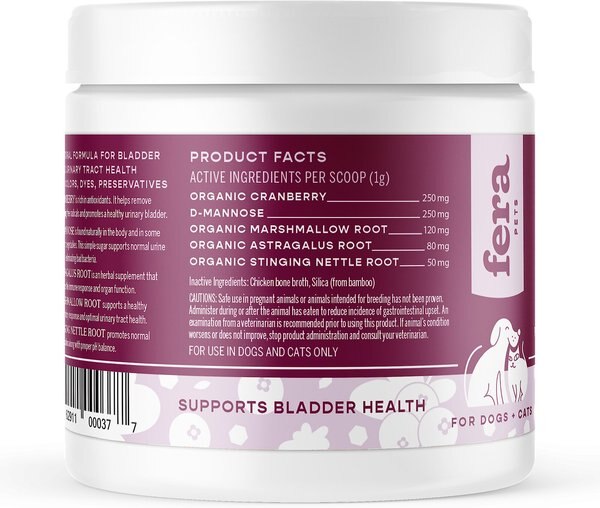 FERA PETS Bladder Support Chicken Flavor Dog & Cat Supplement, 60 ...