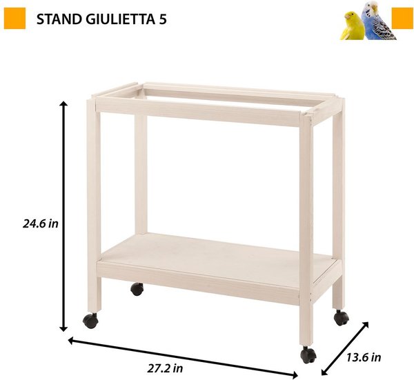 FERPLAST Giulietta 5 Wooden Stand Cage Accessory - Chewy.com