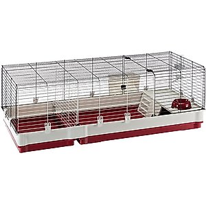 Out of Stock - FERPLAST Krolik 140 Rabbit Cage & Wood Hutch - Chewy.com