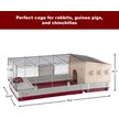 FERPLAST Krolik 140 Rabbit Cage & Wood Hutch - Chewy.com