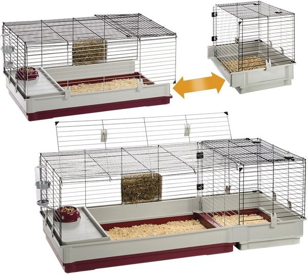 FERPLAST Krolik 160 Rabbit & Guinea Pig Cage, XX-Large - Chewy.com