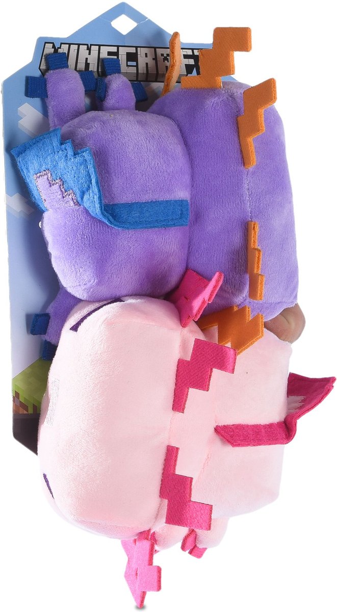 Discontinued - FETCH FOR PETS Minecraft Blue Axolotl & Leucistic ...