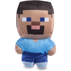 FETCH FOR PETS Minecraft Steve Figure Plush Squeaky Dog Toy, Large ...