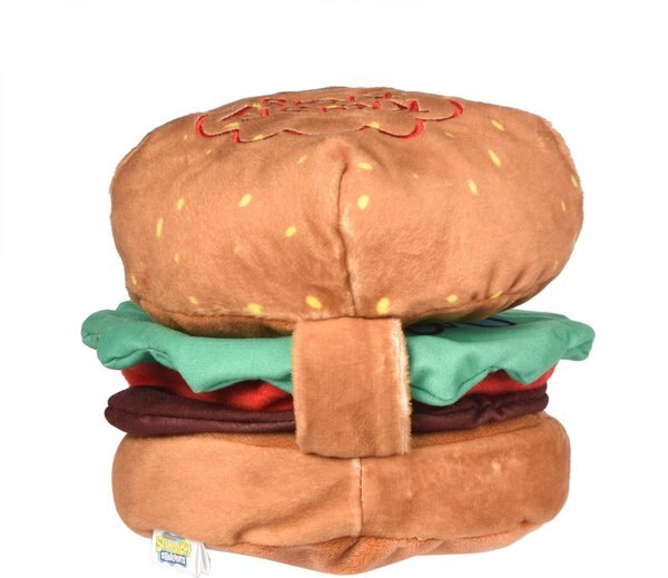 FETCH FOR PETS SpongeBob Krabby Patty Squeaky Plush Dog Toy - Chewy.com
