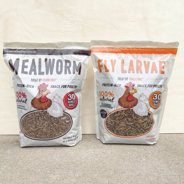 Discontinued - FICKLE FOWL High-Protein Soldier Fly Larvae & Mealworms ...