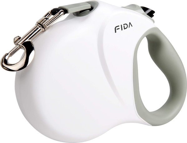 FIDA FD9313A-8M Retractable Dog Leash, Large: 26-ft long, White - Chewy.com