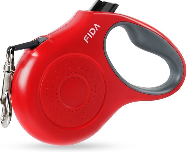 FIDA JFA Retractable Dog Leash, Red, Small: 16-ft long - Chewy.com