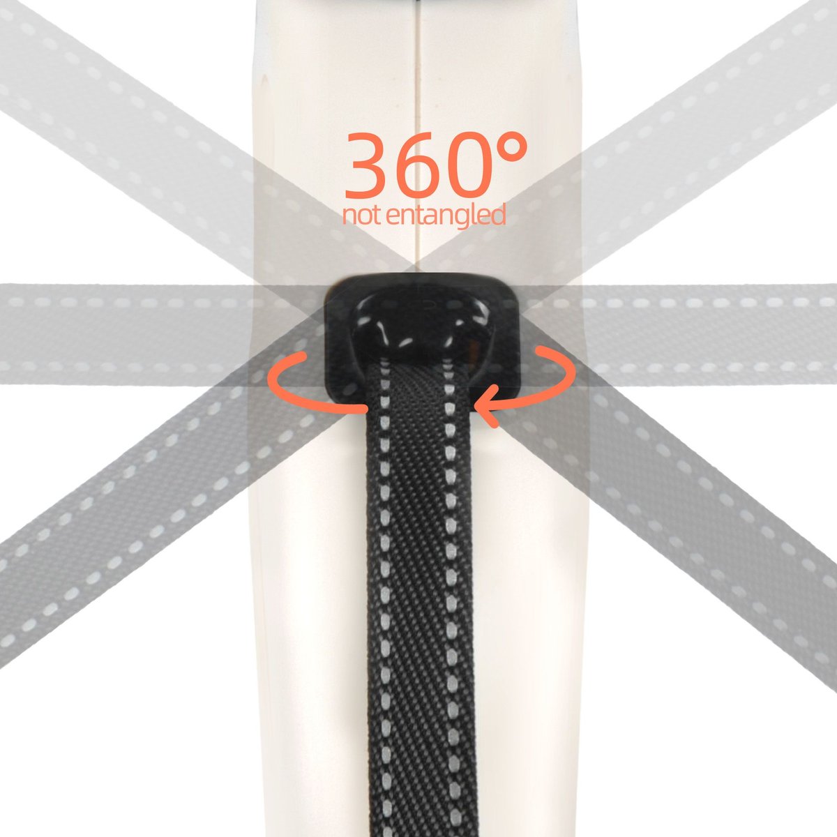 FIDA JFA Retractable Dog Leash, White, Medium: 16-ft long - Chewy.com