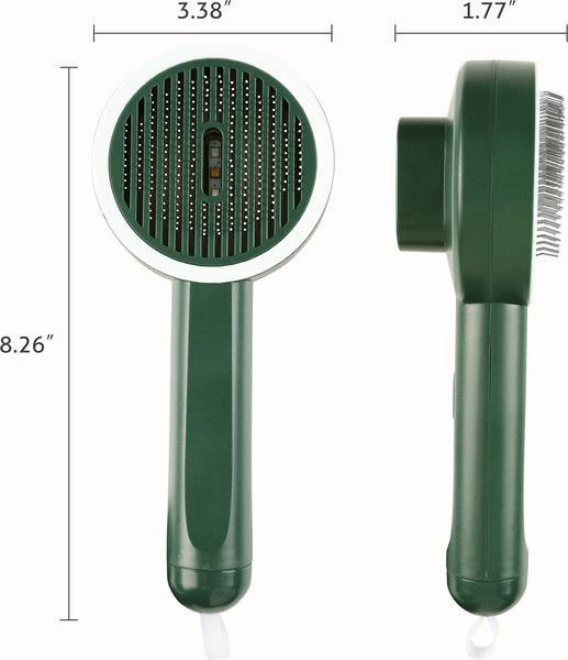 FIDO FAVE Self-Cleaning UV Sterilization Cat Slicker Brush, Green ...