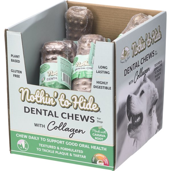 FIELDCREST FARMS Nothin' to Hide Dental Wave Beef 5-in Dog Chews, 1 ...