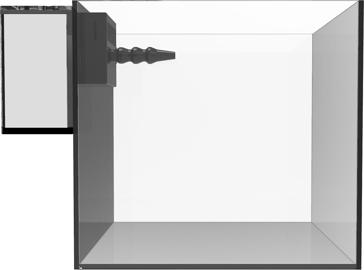 Out of Stock - FIJI CUBE External Overflow Rimless Glass Tank, 11-gal ...