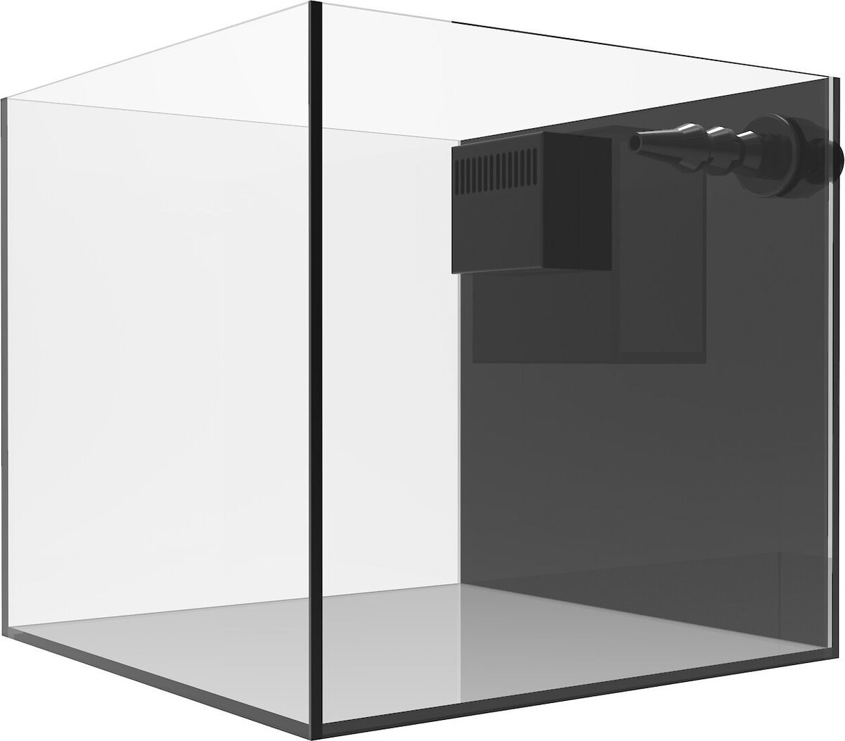 Out of Stock - FIJI CUBE External Overflow Rimless Glass Tank, 11-gal ...