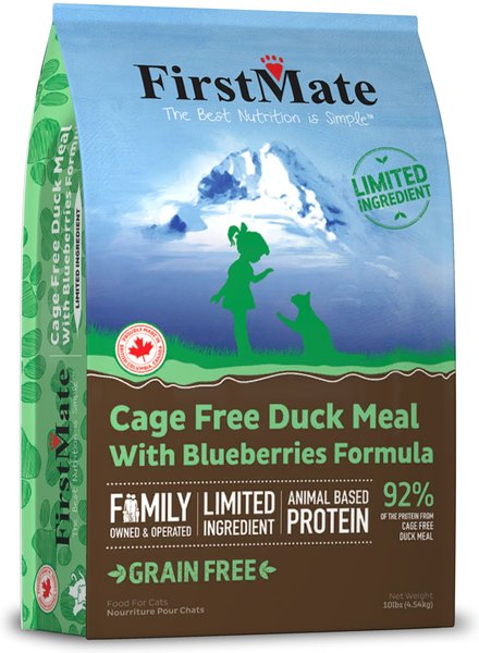 FIRSTMATE Limited Ingredient Cage Free Duck Meal with Blueberries ...