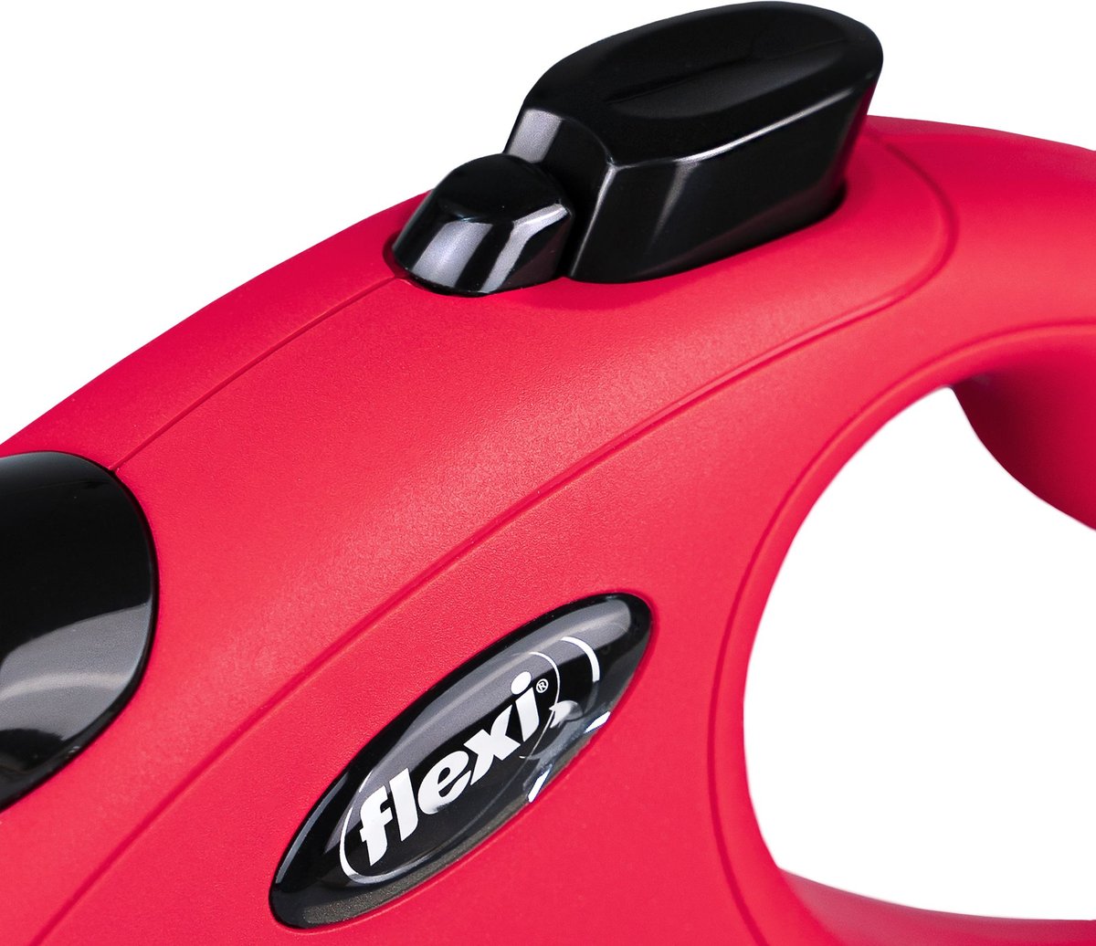 FLEXI Classic Nylon Tape Retractable Dog Leash, Red, Large: 26-ft long ...
