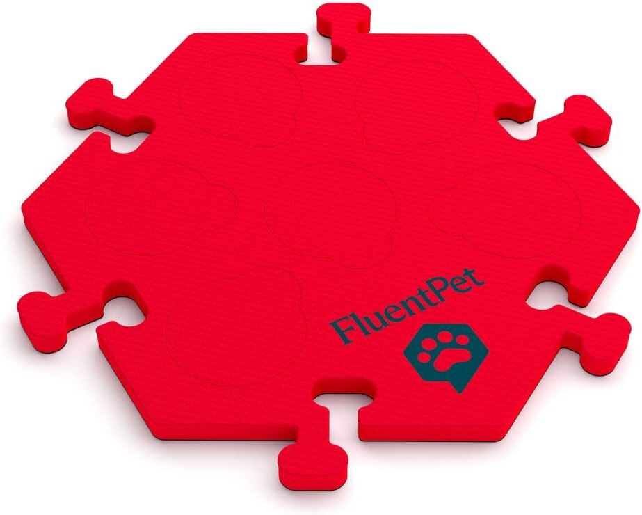 FLUENTPET HexTiles Dog & Cat Games & Puzzles Toy, Red - Chewy.com